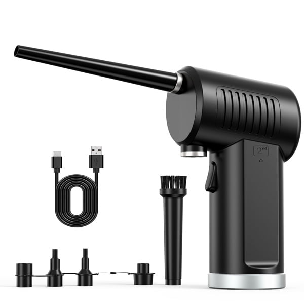 Compressed Air Duster New Generation Canned Air 36000 Rpm Electric Air Can For Computer