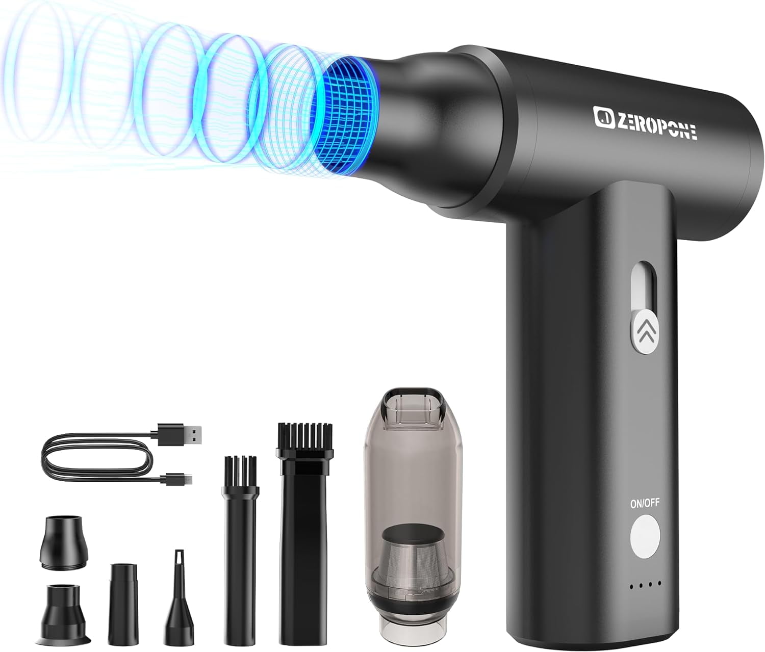 Compressed Air Duster Office Keyboard Cleaner with infinite adjustment ...