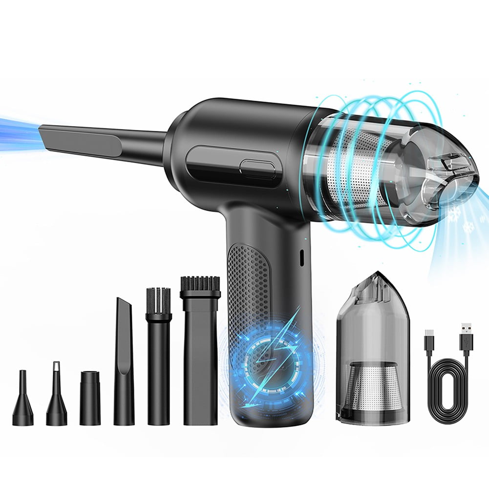 Compressed Air Duster,Turbo fan With LED Lighting Dust Elimination ...