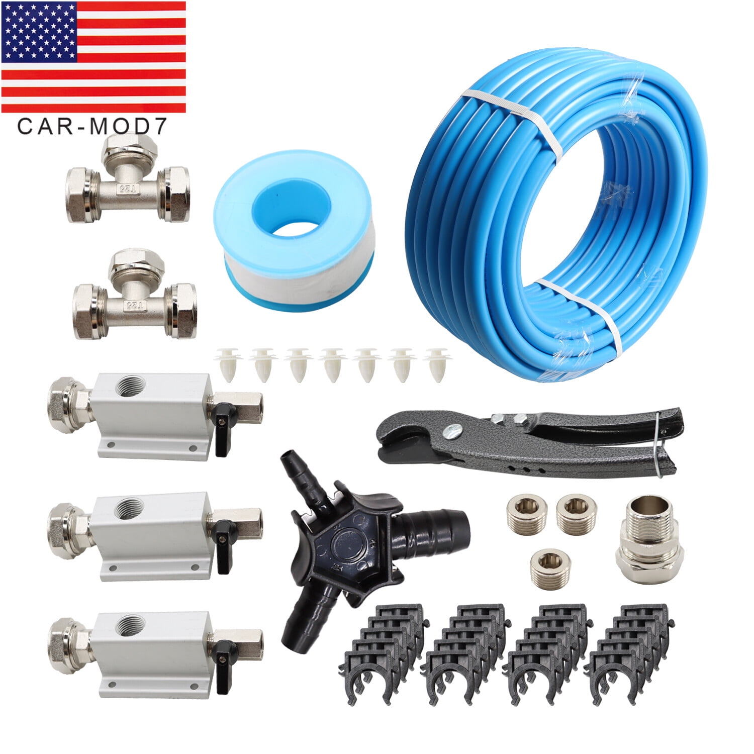 Compressed Air Line System Master Kit For M7500 3/4" Tubing 100 Feet 3 ...
