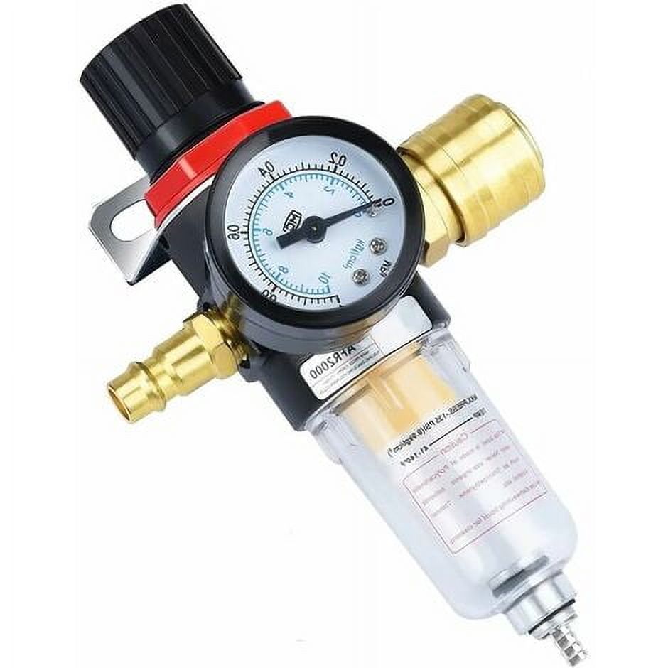Compressed Air Pressure Reducer, Air Filter Pressure Regulator 1/4 BPS ...