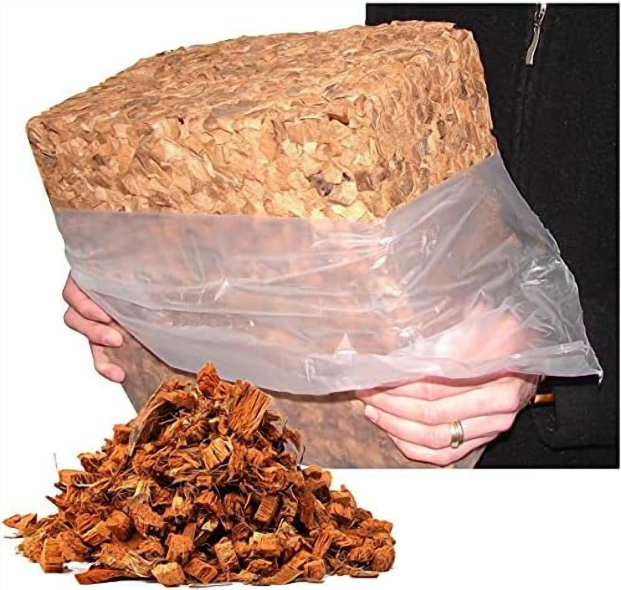 Compressed Coconut Husk Chips 9lbs - Expandable Substrate Block, Coco ...
