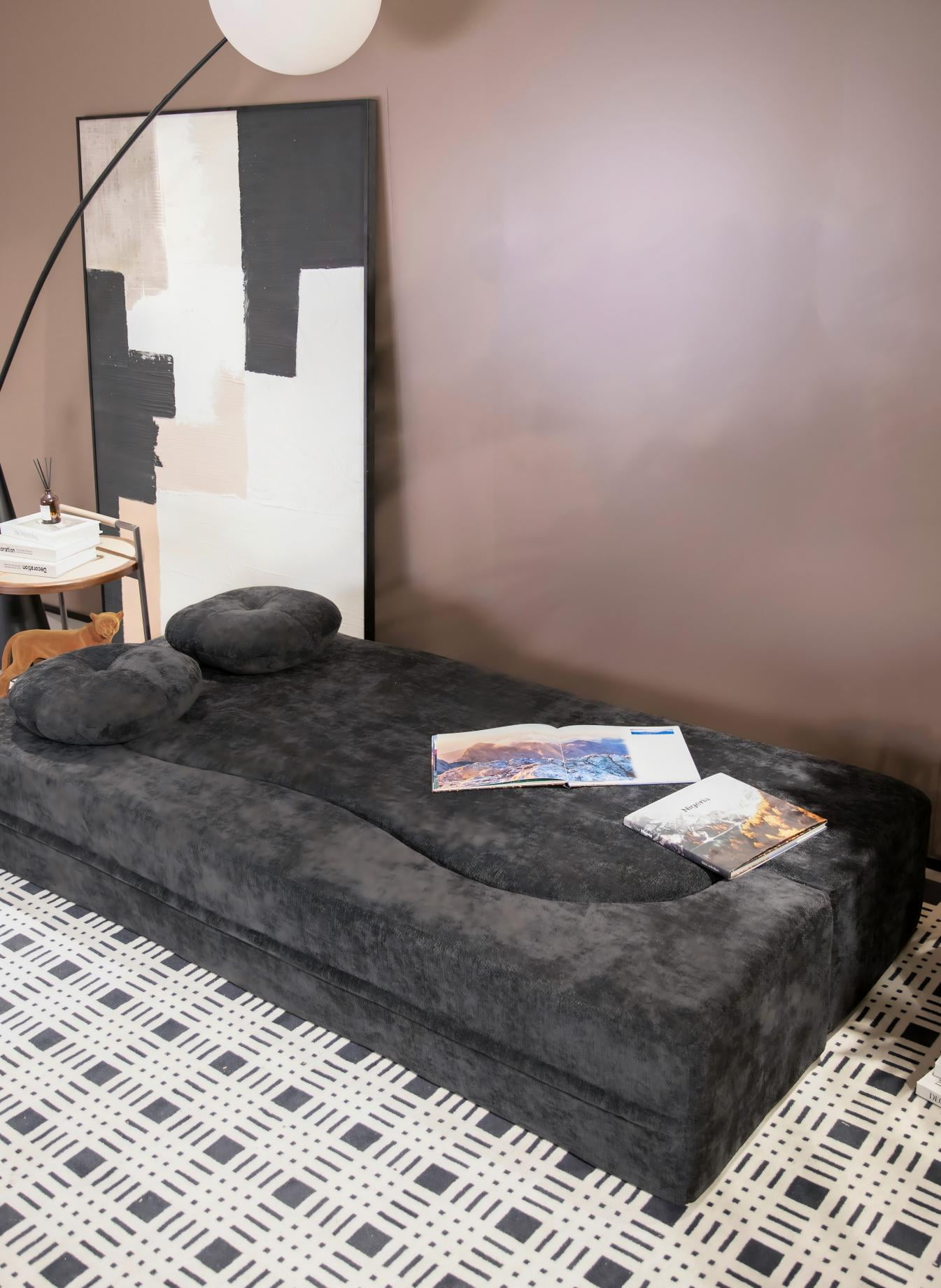 Compressed Convertible Sofa Bed - Foldable Floor Couch with Pillow ...