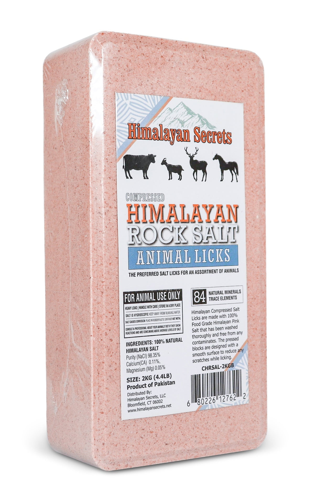 Himalayan Secrets Compressed Salt Animal Lick 4.4 lb, Livestock ...