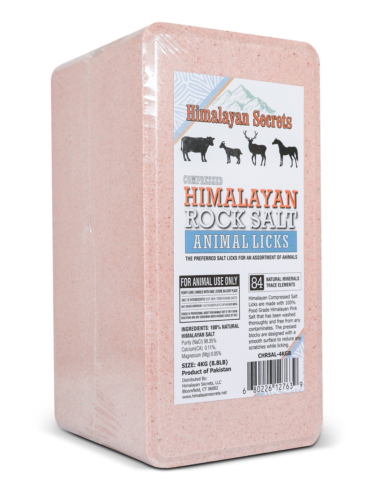 Compressed Himalayan Salt Animal Lick 8.8 lb (Brick) - Walmart.com