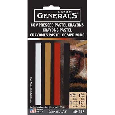 Conte Conté Crayon Pack, White, B - Walmart.com