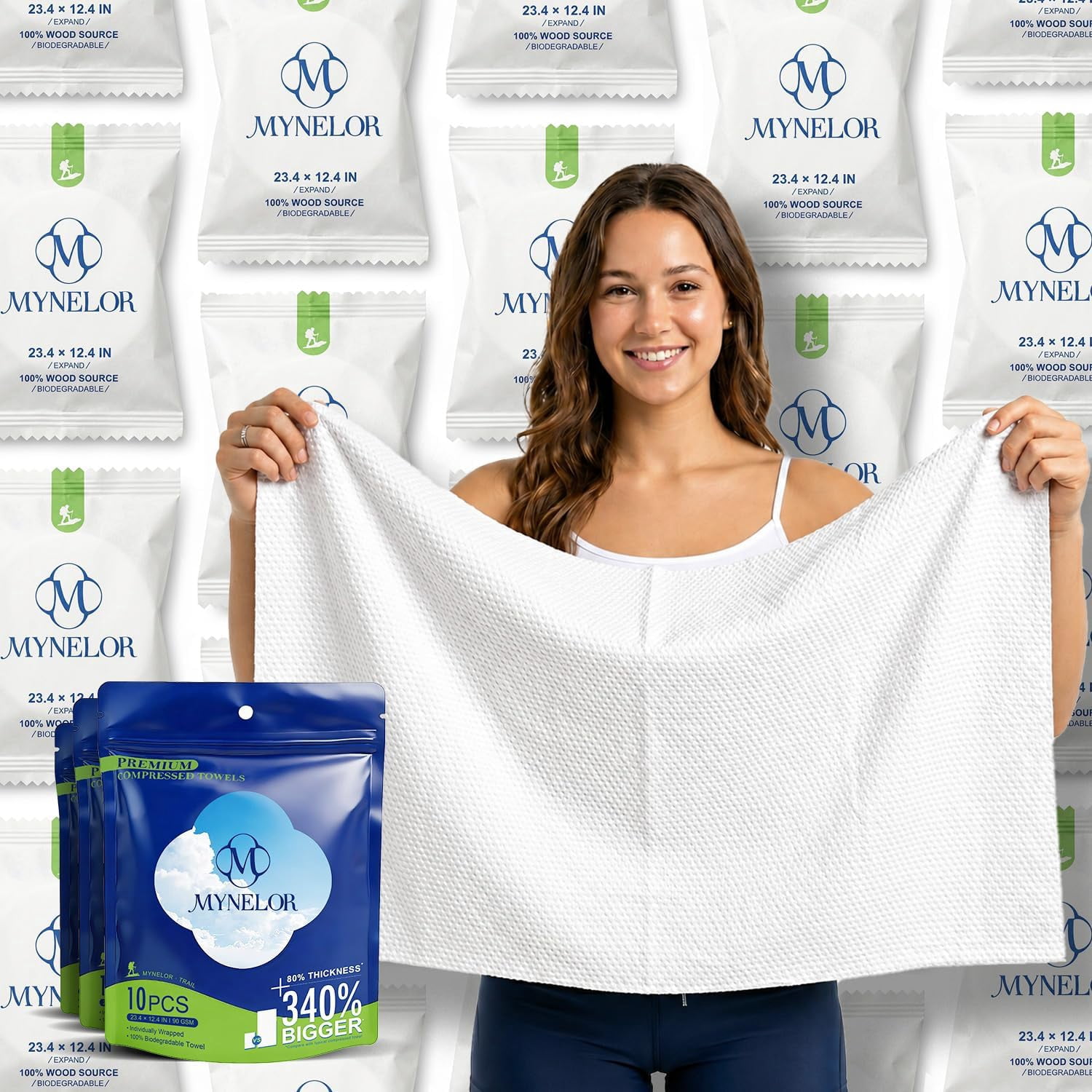 Compressed Towel Tablets Extra Large Extra Thick, Disposable Washcloths ...