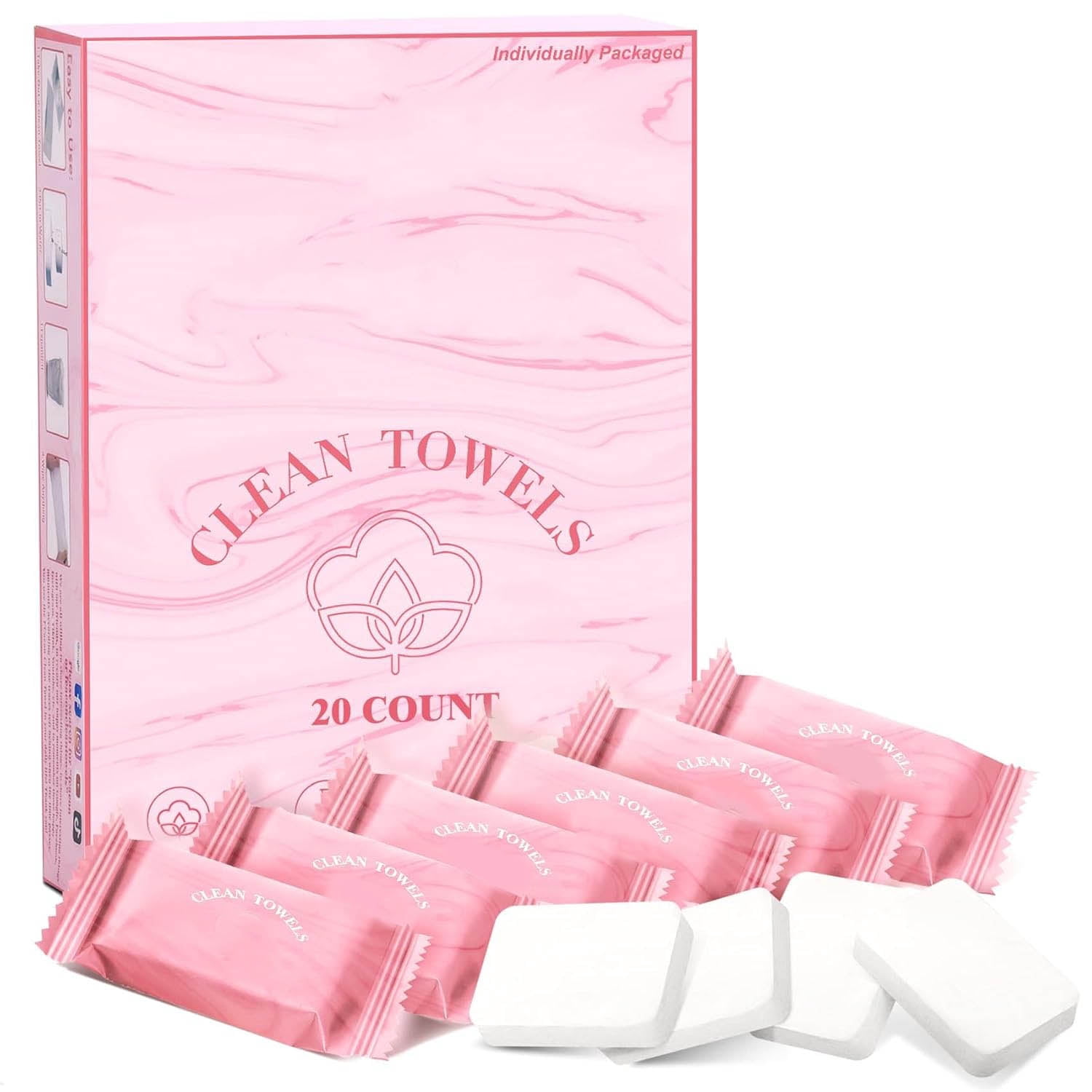 Compressed Towel Tablets Ultra Soft Disposable Face Towel Individually ...