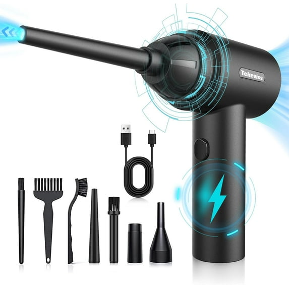 Compressed air Duster - 100000RPM Adjustable Electric Air Duster ...