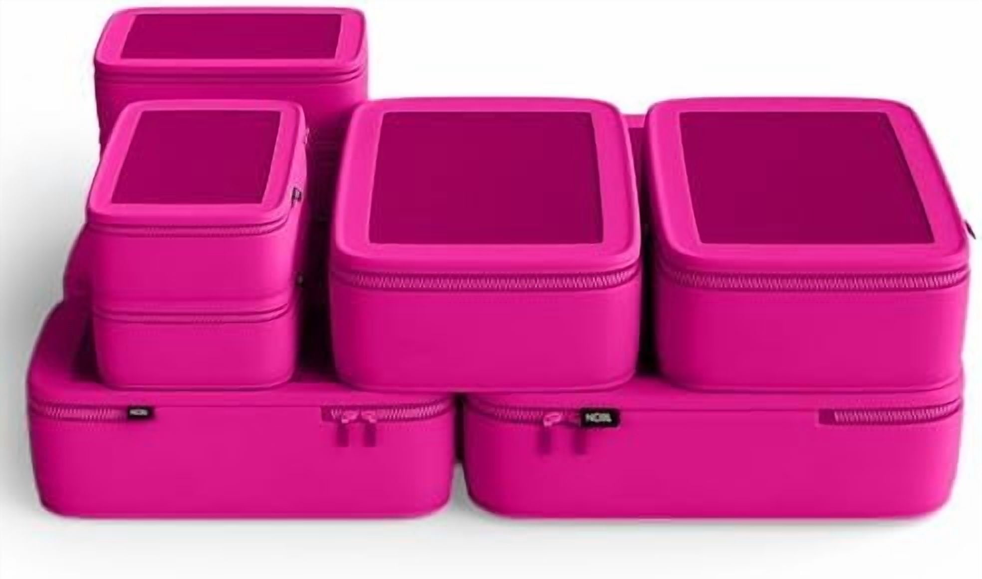 Compressible Packing Cubes Set, 6 Pieces Travel Packing Organizers ...