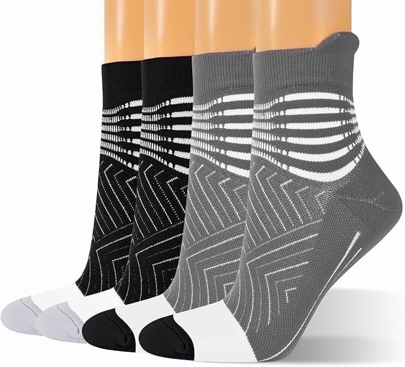 Compression Ankle Support Socks Women - Coolmax Wicking, Cushioned ...