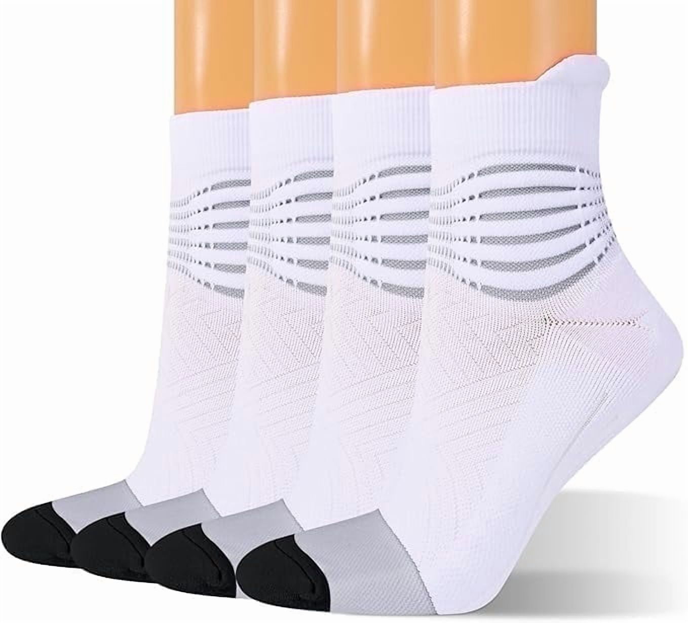 Compression Ankle Support Socks Women - Coolmax Wicking, Cushioned ...