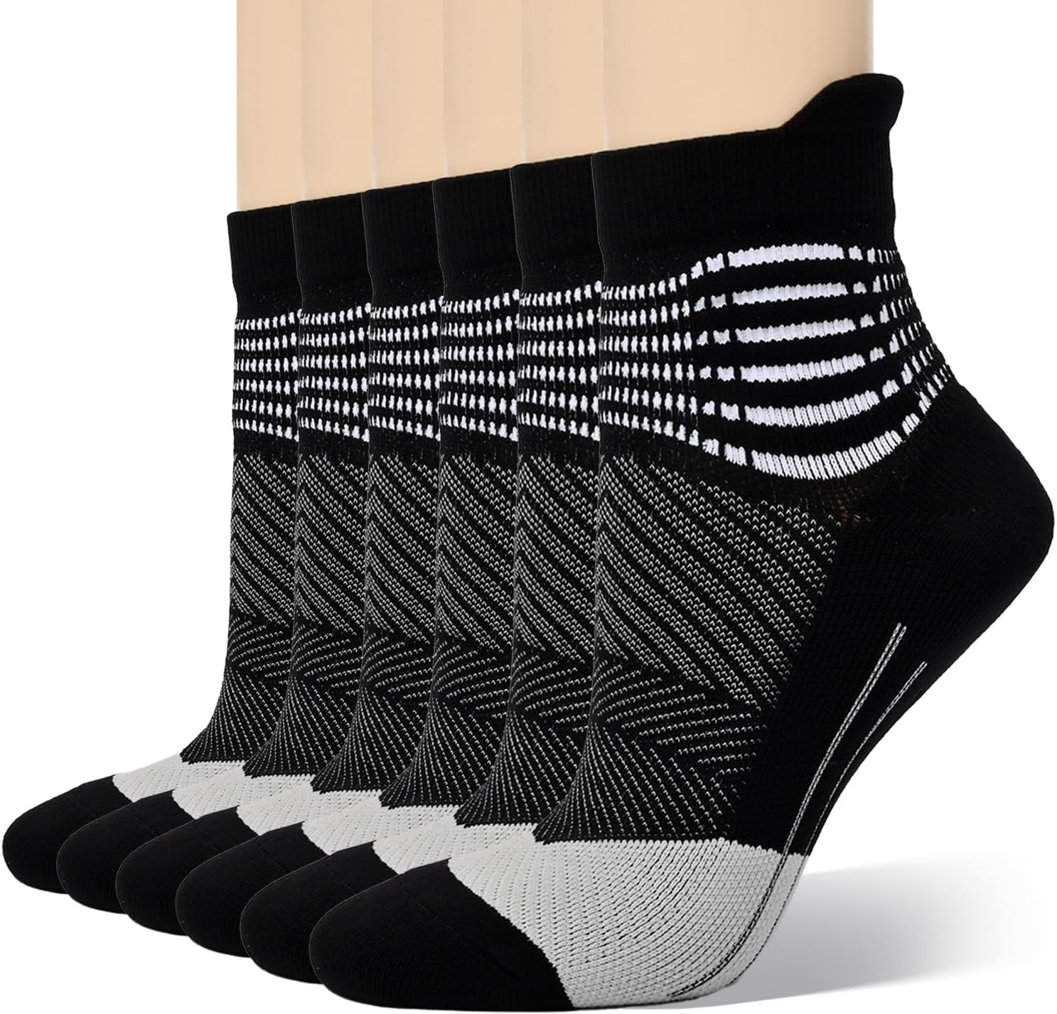 Compression Ankle Support Socks Women Wicking Cushioned Athletic ...