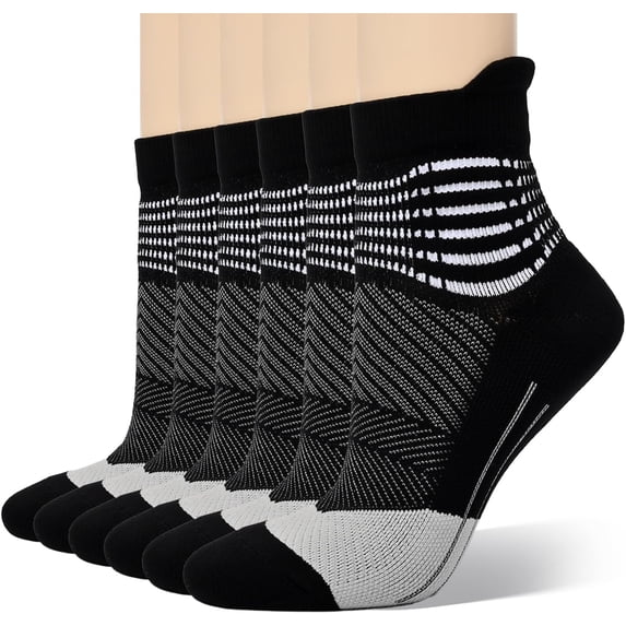 Compression Ankle Support Socks Women Wicking Cushioned Athletic ...