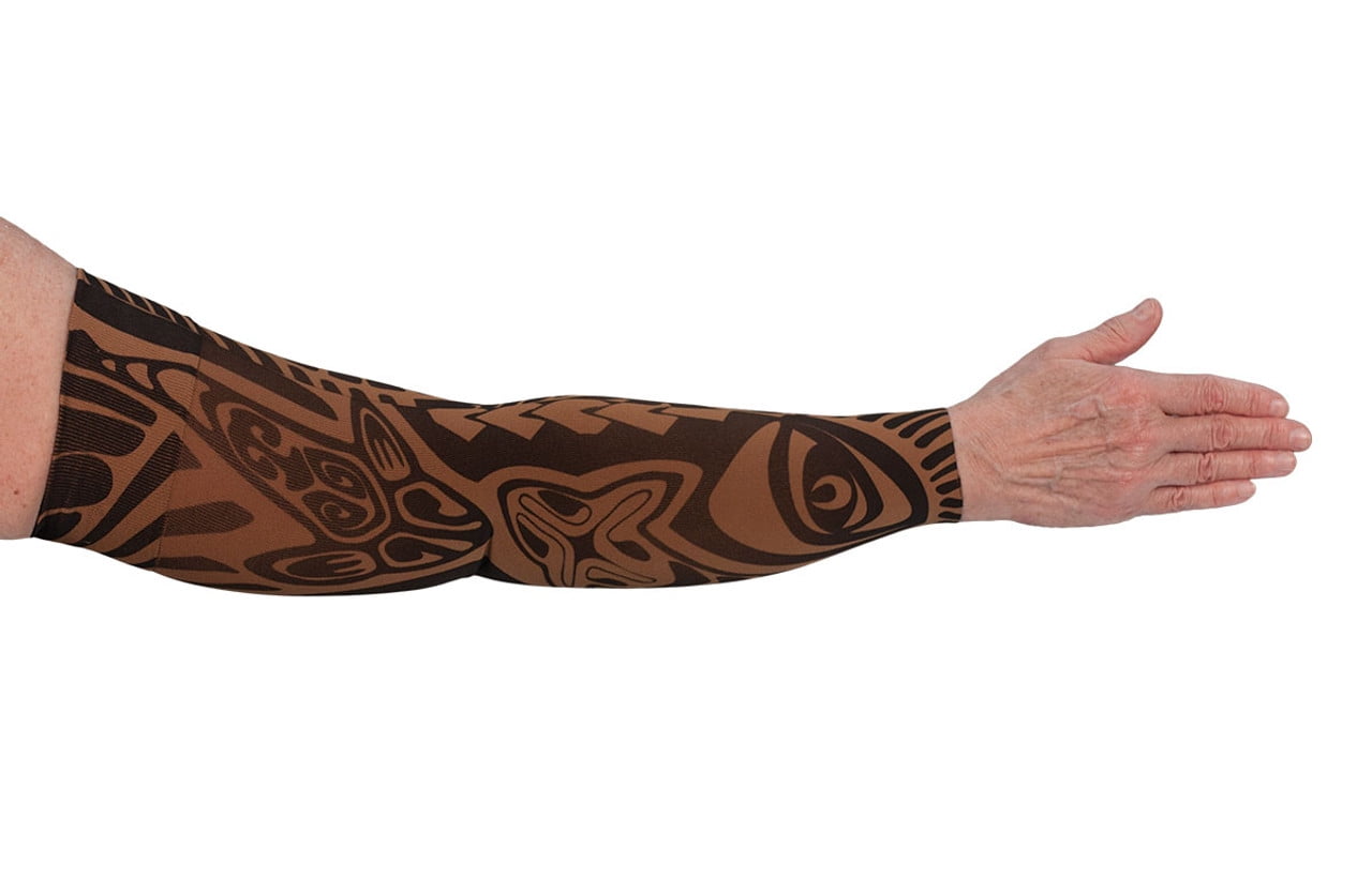 Compression Arm Sleeve for Women - Fierce Mocha - 20-30mmHg - Short ...