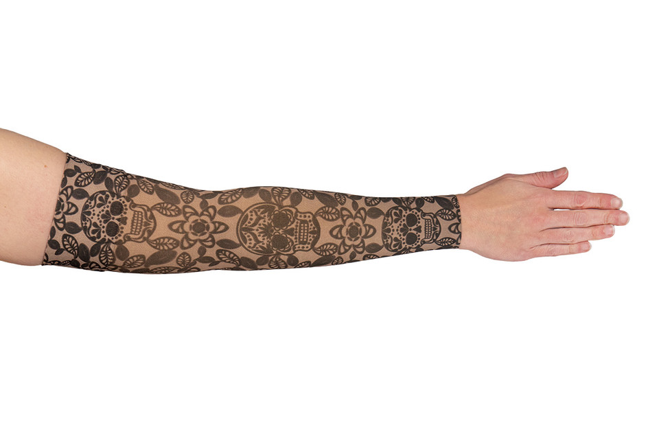 Compression Arm Sleeve for Women - Macabre Beige - 30-40mmHg - Long ...