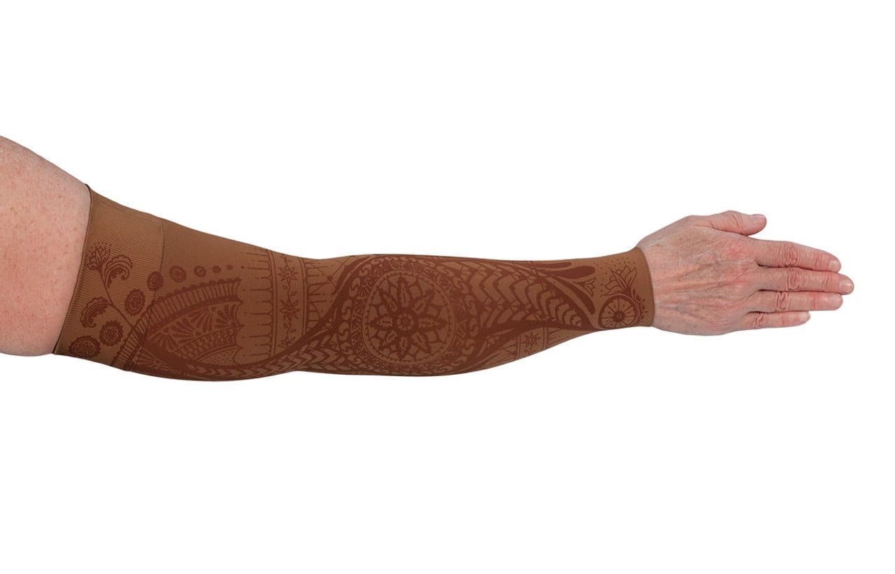 Compression Arm Sleeve for Women - Bodhi Mocha - 20-30mmHg - Long ...