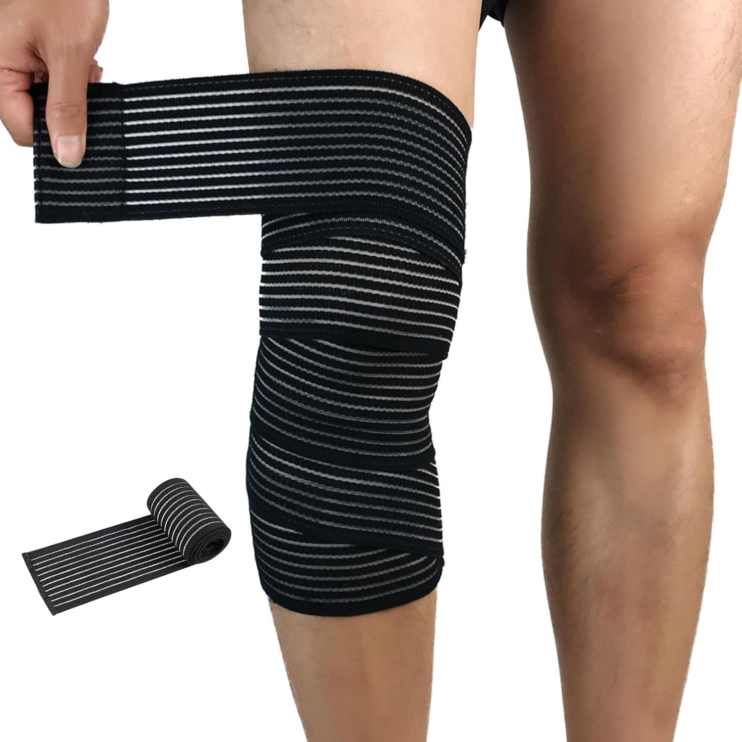 Compression Bandage Wrap, Knee Lower Leg Calf Support Band, Lower Leg ...