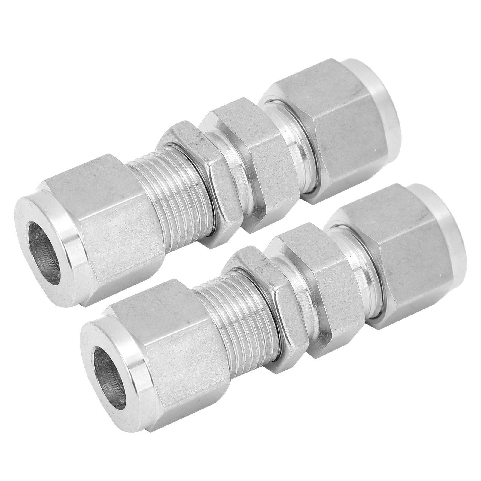 Compression Bulkhead,Fitting Bulkhead,2Pcs Compression Bulkhead 316 ...