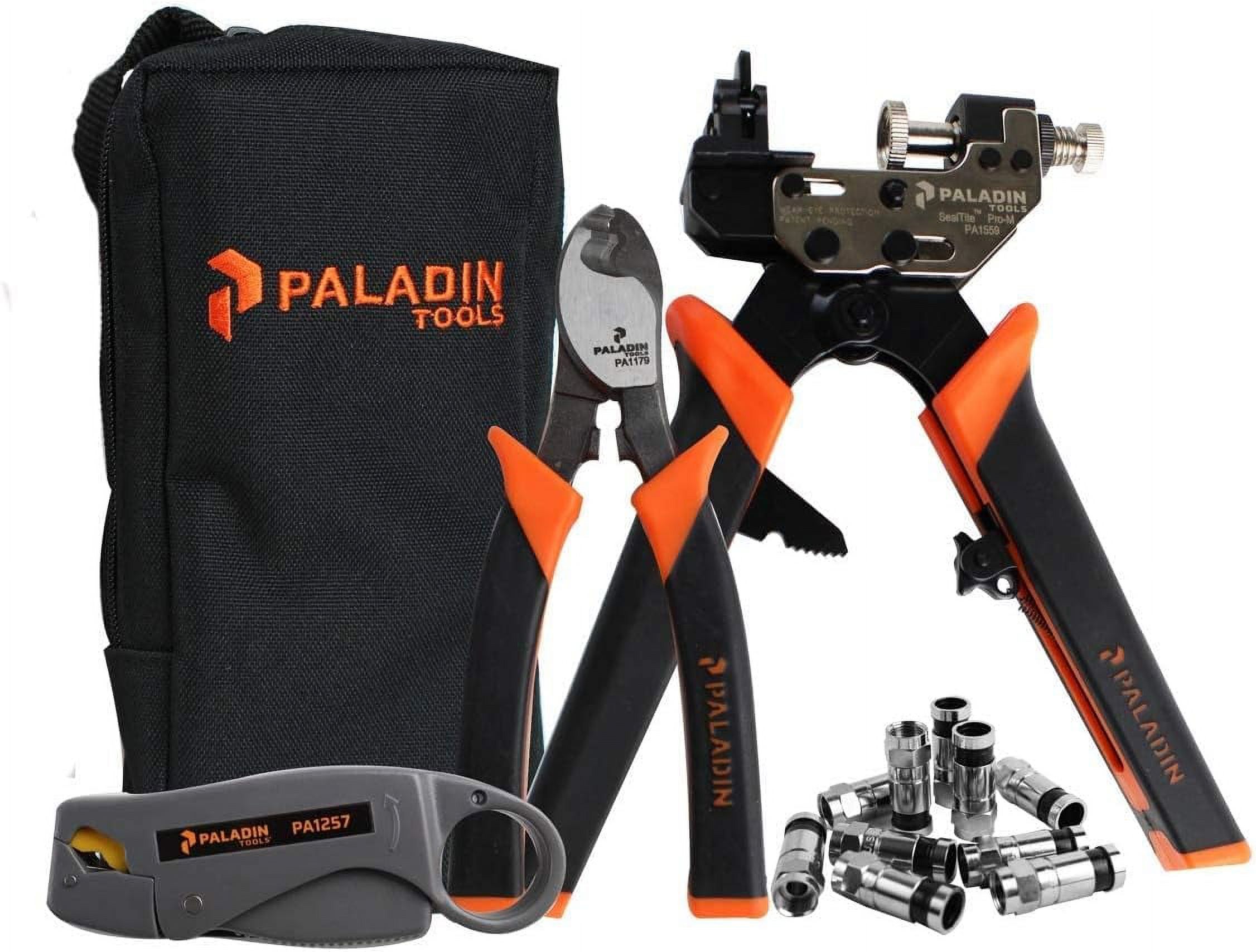 Compression Cable TV "F" Coax Tool Kit | RG59, RG6, RG6Q | Professional ...