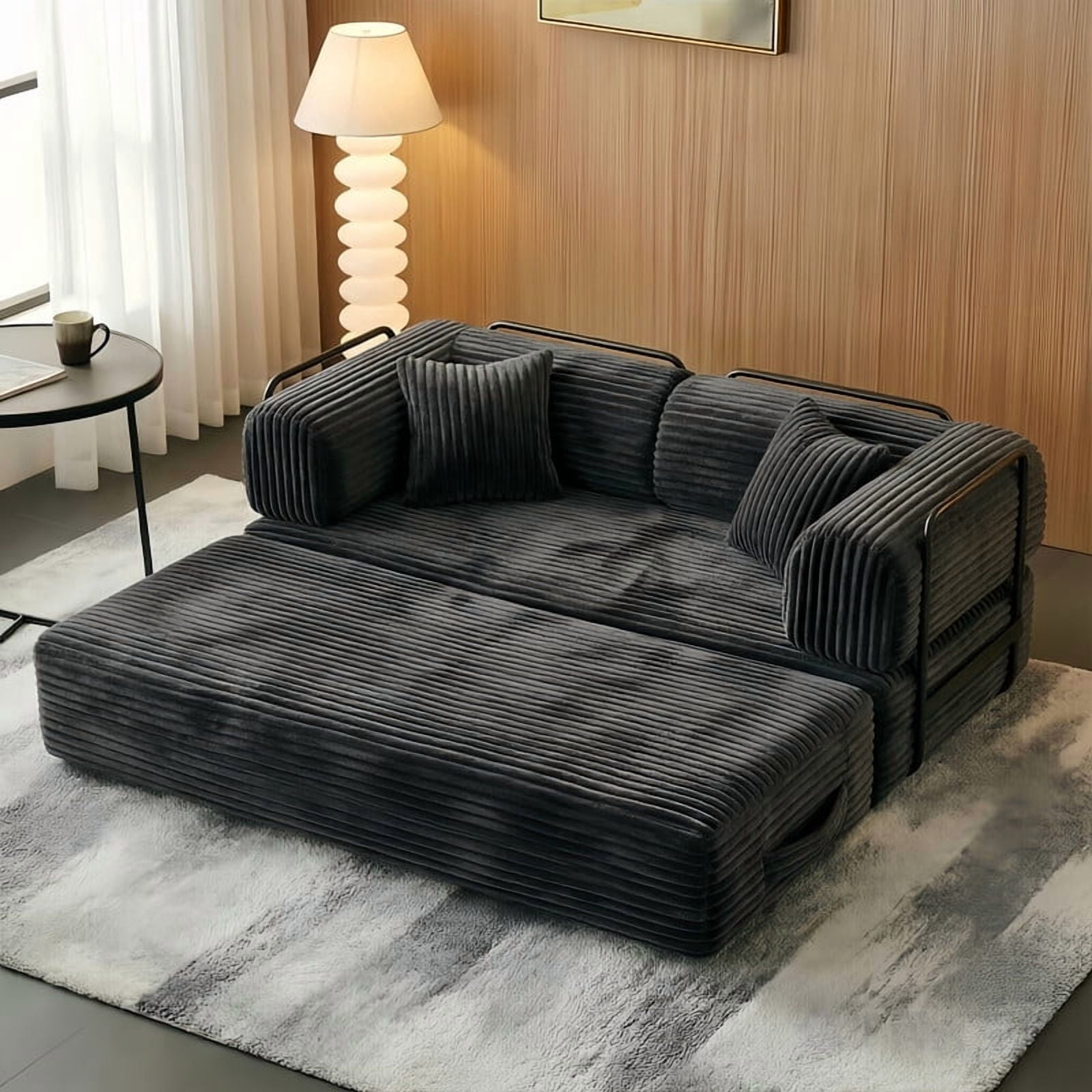 Compression Folding Boneless Sofa, Convertible Floor Sleeper Sofa ...
