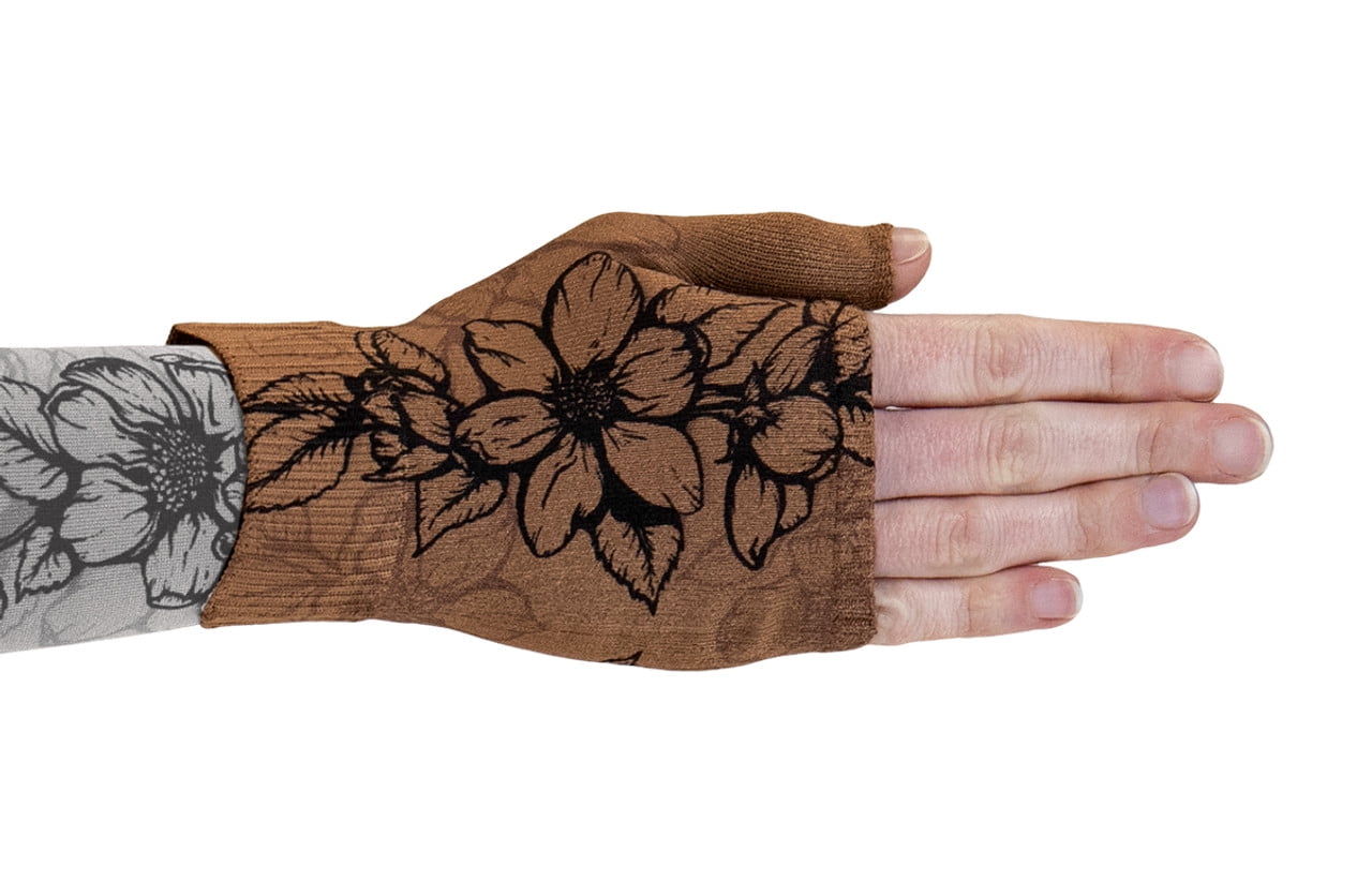 Compression Gauntlet for Women - Carolina Mocha - 30-40mmHg Small for ...