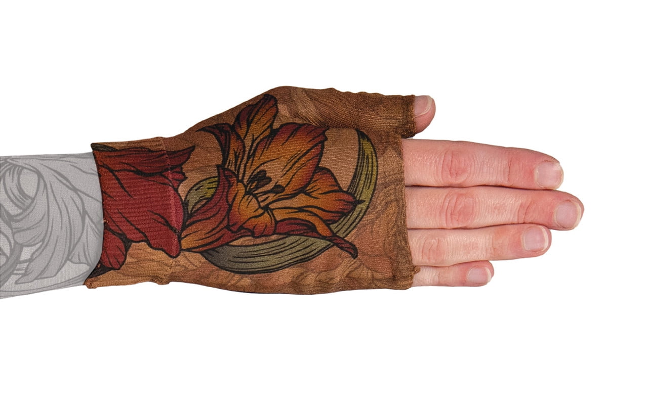 Compression Gauntlet for Women - Lily Mocha - 20-30mmHg Large for ...