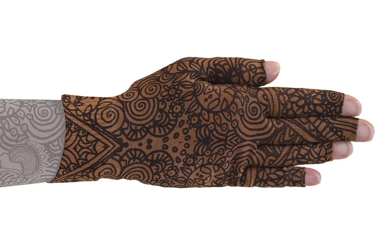 Compression Glove for Women - Beauty-Full Mocha - 30-40mmHg Medium for ...