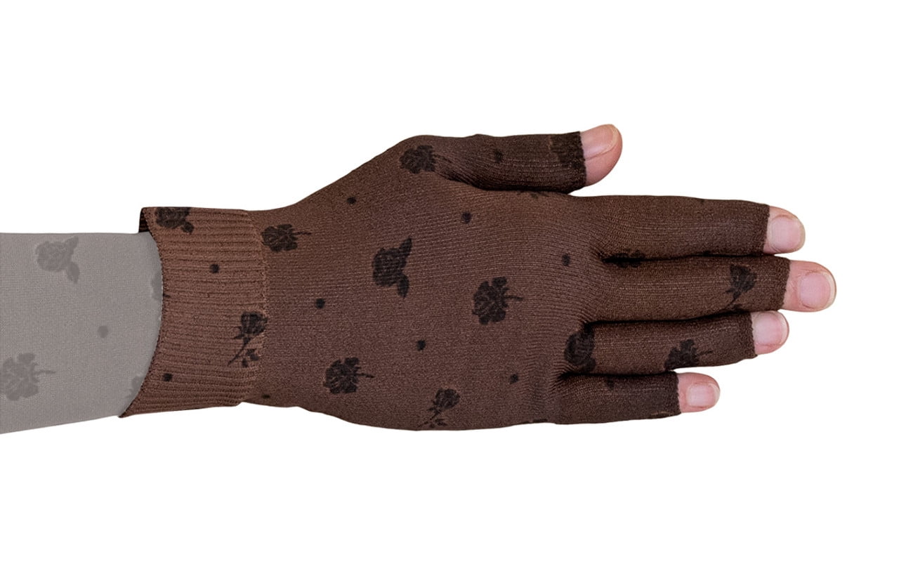 Compression Glove for Women - Rose Noir Mocha - 20-30mmHg Large for ...