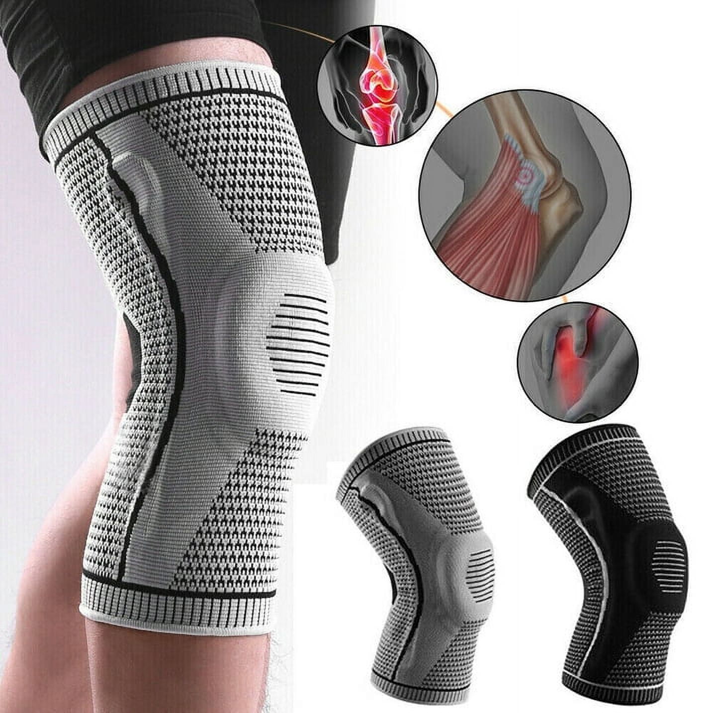 Compression Knee Braces for Man & Women, Knee Sleeve for Basketball ...