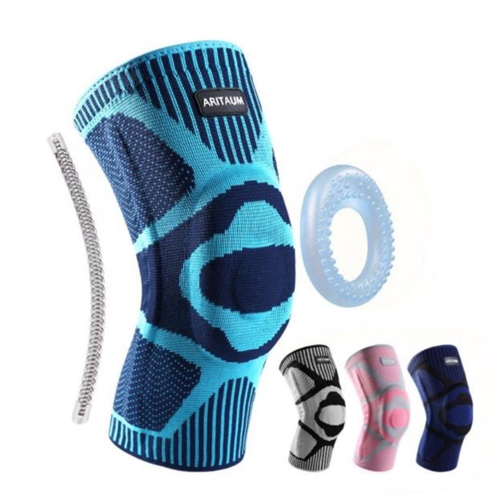 Compression Knee Sleeves with Patella Gel Pad & Side Stabilizers, Knee ...