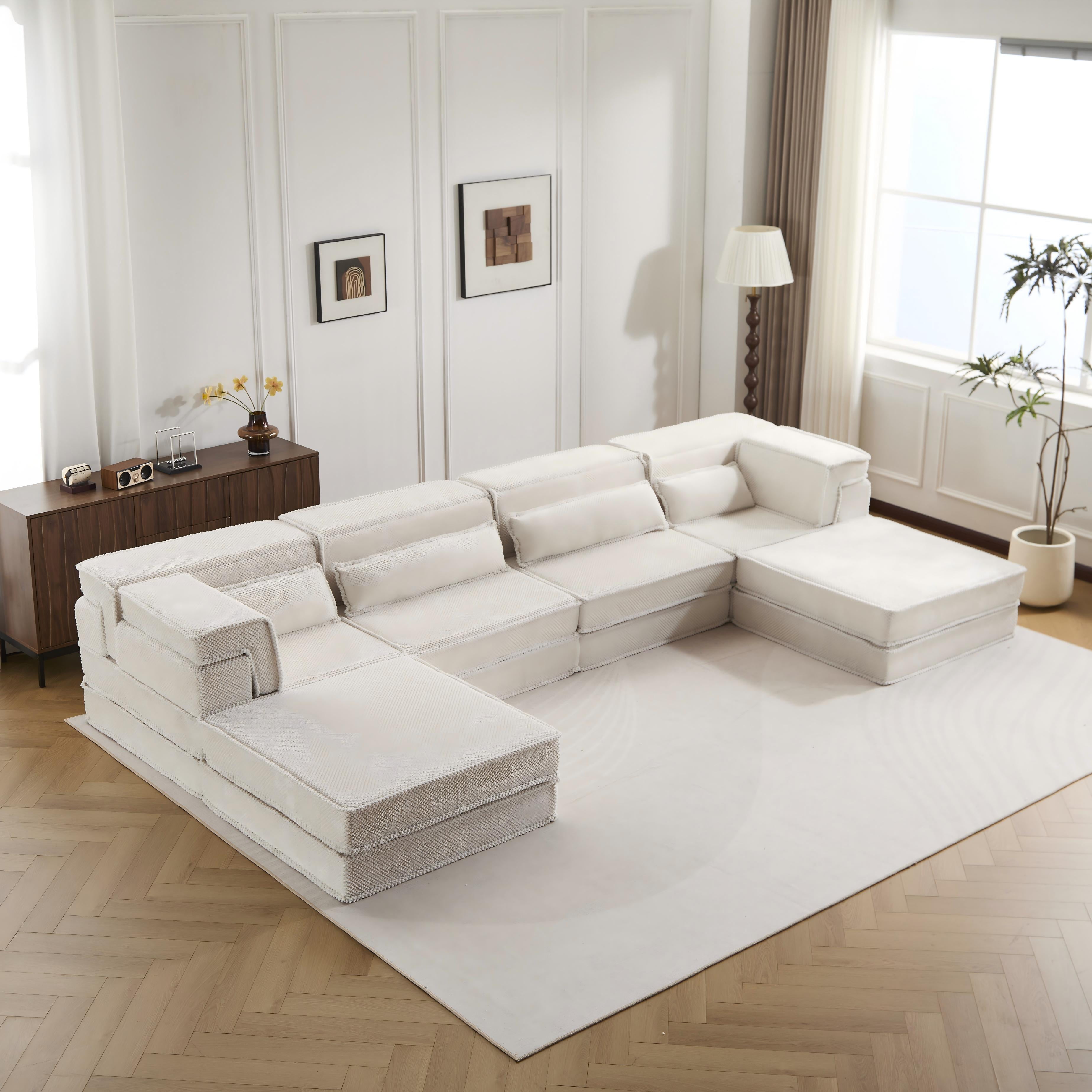 Compression Mahjong Sofa,Convertible Floor Sofa Bed,DIY Boneless ...