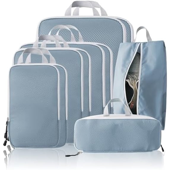Compression Packing Cubes, 10 Set Packing Cubes for Travel Compression ...