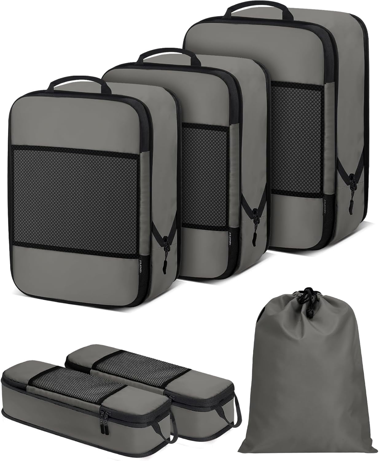 Compression Packing Cubes 4-Set Space Saver with Vacuum-Free ...