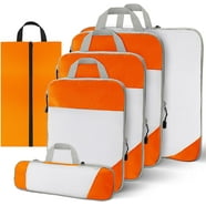 Gonex 6 Set Compression Packing Cubes, Mesh Luggage Organizers ...