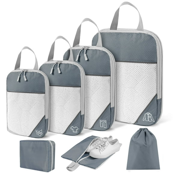 2 Set Compression Packing Cubes for Travel Essentials,Compressible ...