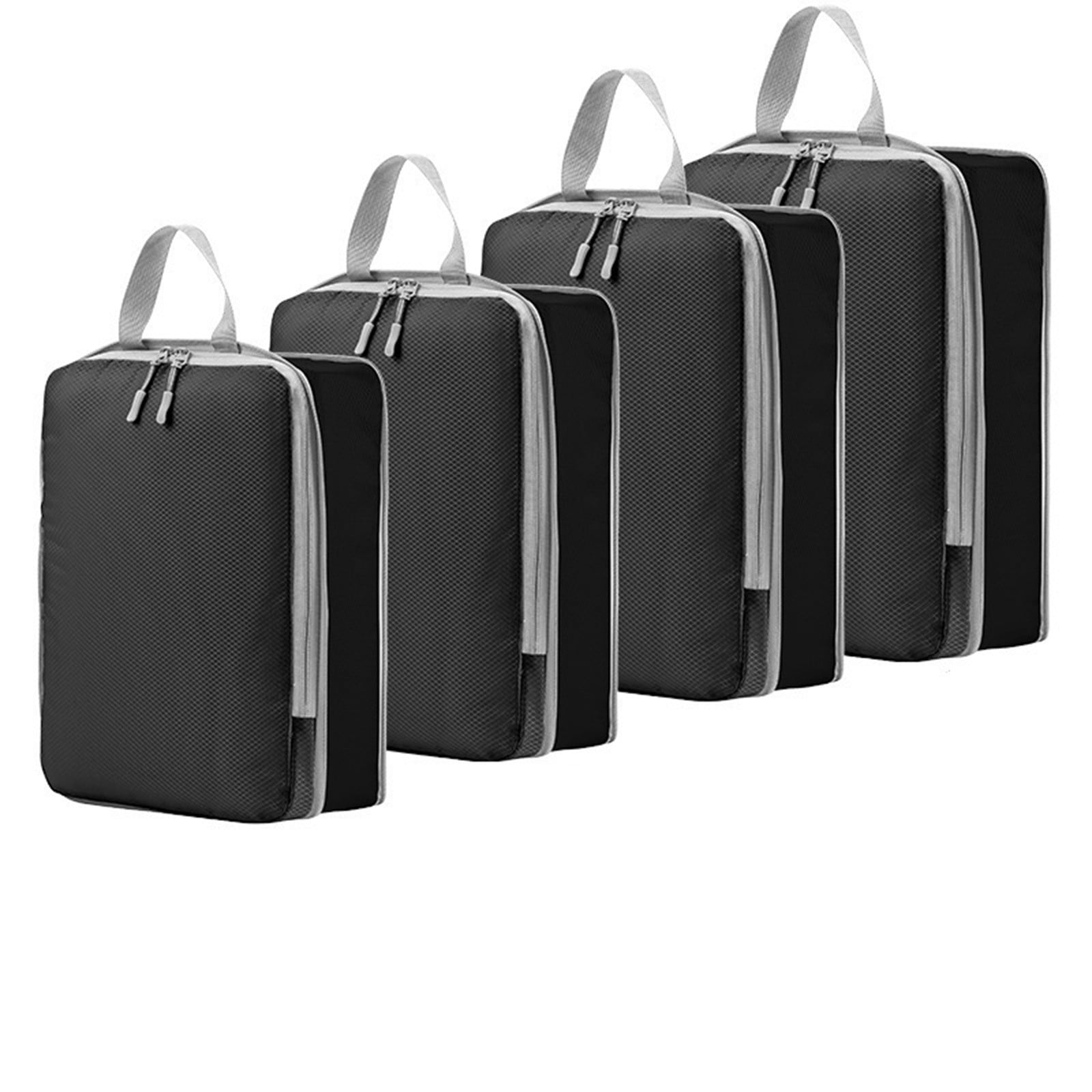 Compression Packing Cubes for Suitcases, 4 Pcs Set Packaging Bags Space ...