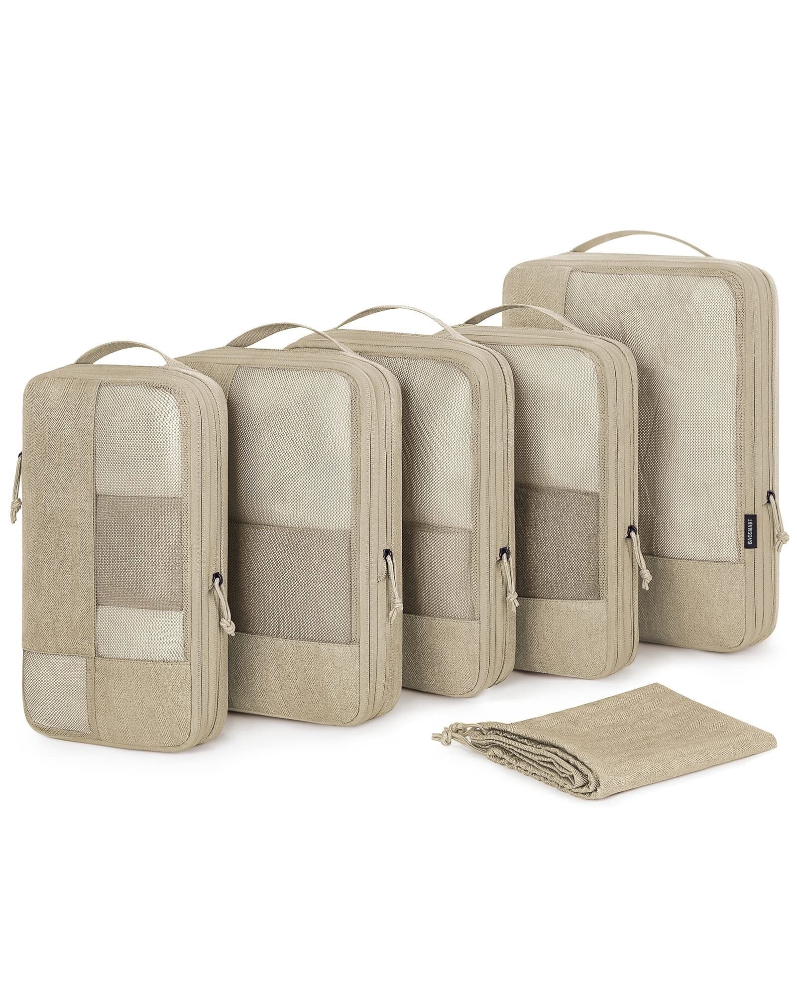 Compression Packing Cubes for Travel, 6 Set Packing Cubes for Carry on ...