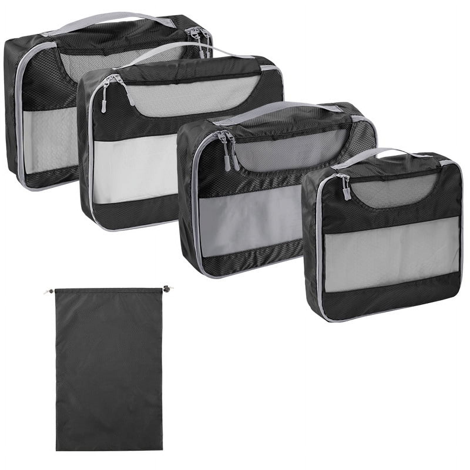 Compression Packing Cubes for Travel, 5pcs/set Luggage Organizers ...