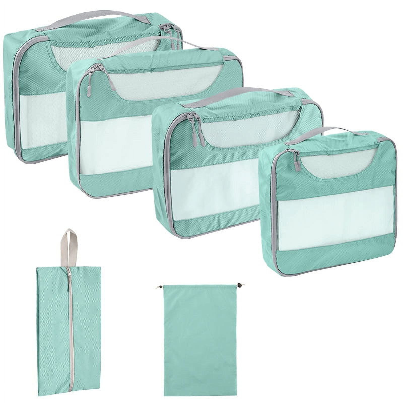 Compression Packing Cubes for Travel, 6pcs/set Luggage Organizers ...