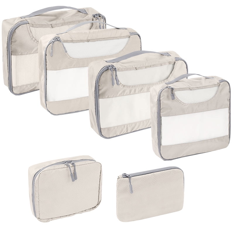 Compression Packing Cubes for Travel, 6pcs/set Luggage Organizers ...