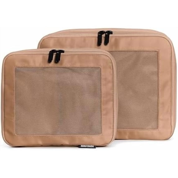 Compression Packing Cubes for Travel - Luggage Organizer Bags - Double ...
