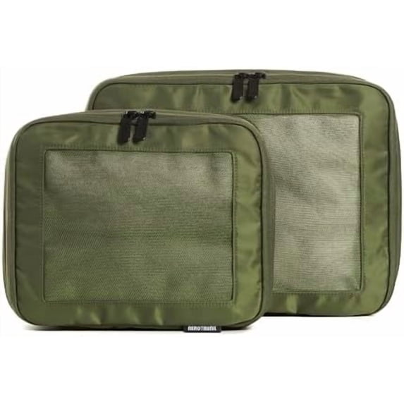 Compression Packing Cubes for Travel - Luggage Organizer Bags - Double ...