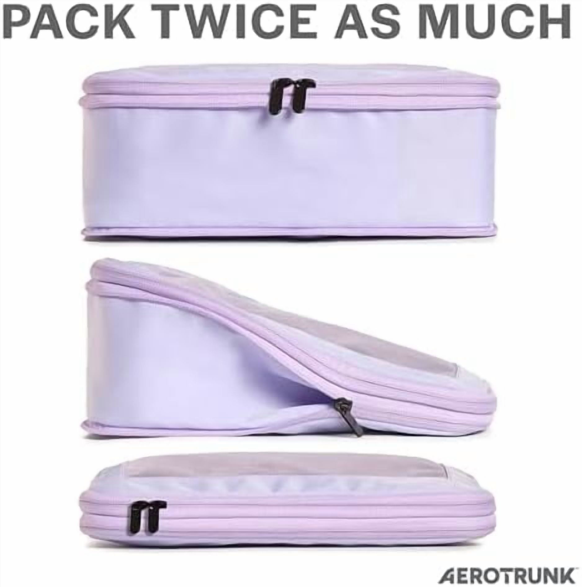 Compression Packing Cubes for Travel - Luggage Organizer Bags - Double ...