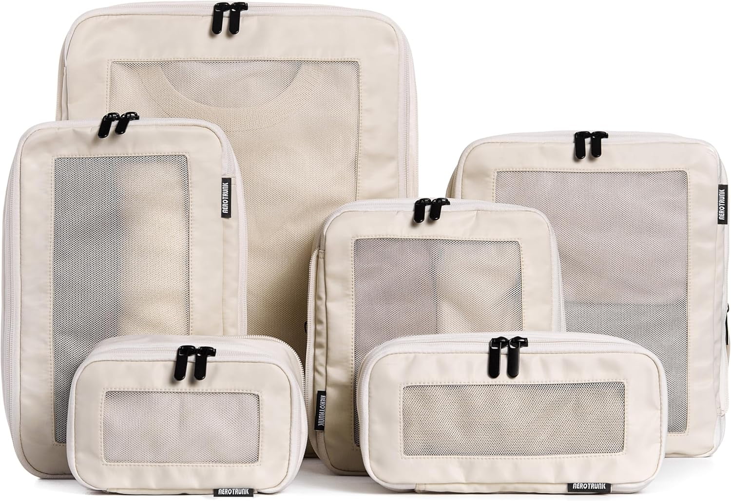 Compression Packing Cubes for Travel - Luggage Organizer Bags - Double ...
