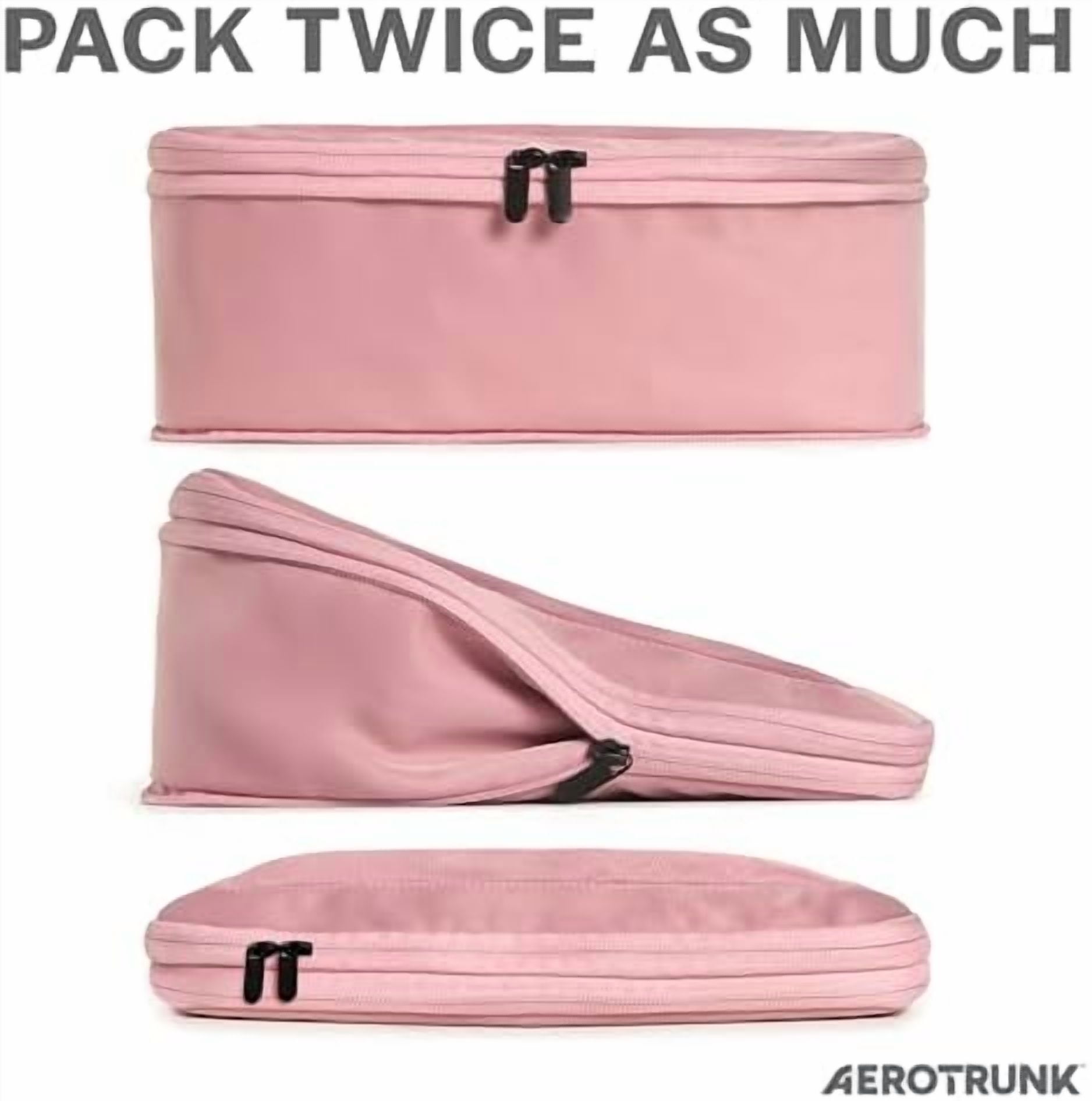 Compression Packing Cubes for Travel - Luggage Organizer Bags - Double ...