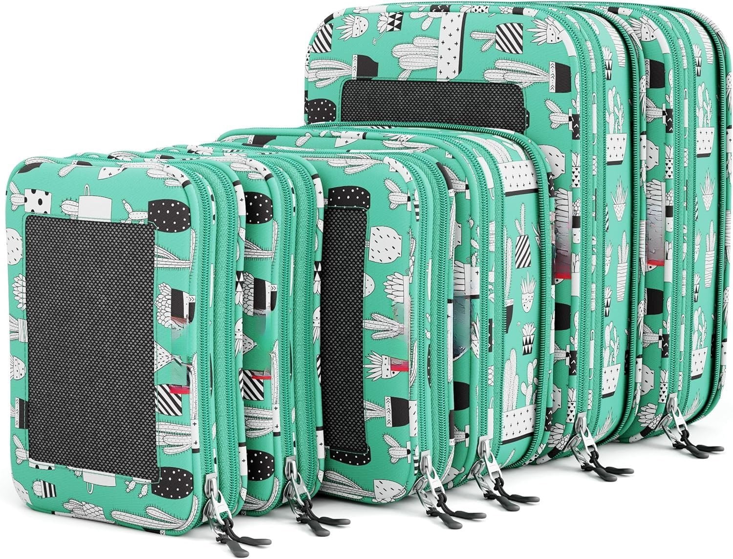 Compression Packing Cubes for Travel - Luggage Organizers with Double ...