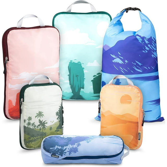 Compression Packing Cubes for Travel-Luggage and Backpack Organizer ...