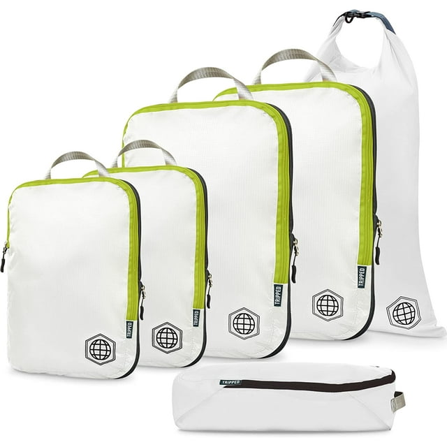 Compression Packing Cubes for Travel - Luggage and Backpack Organizer ...