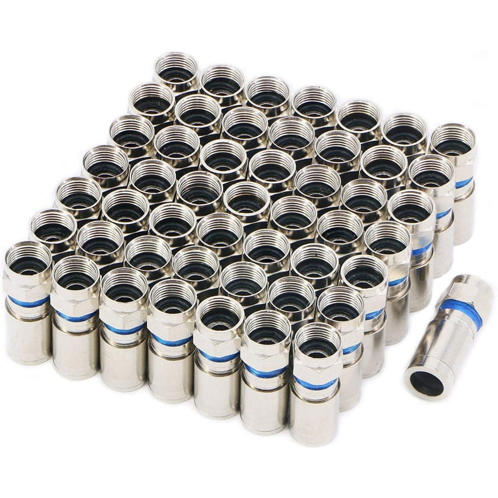 Compression RG6 F Connector Coax Coaxial Adapter Plug for Satellite ...